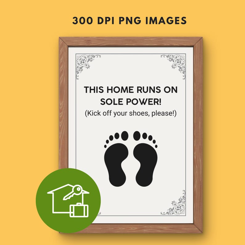 Printable Please Remove Your Shoes Sign for Entryway Room, Take off ...