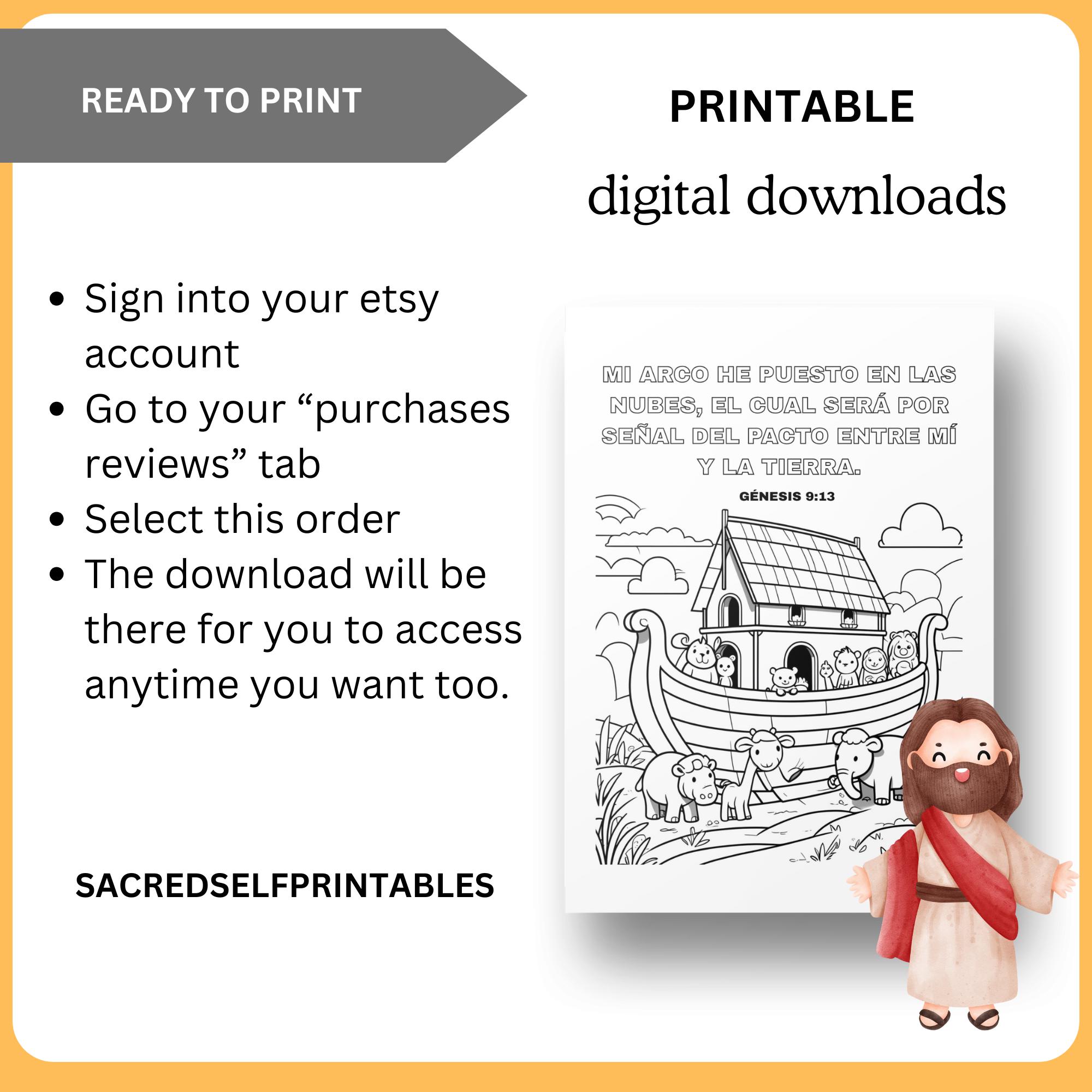 Spanish Bible Verse Coloring Pages for Kids: Sunday School Activity ...