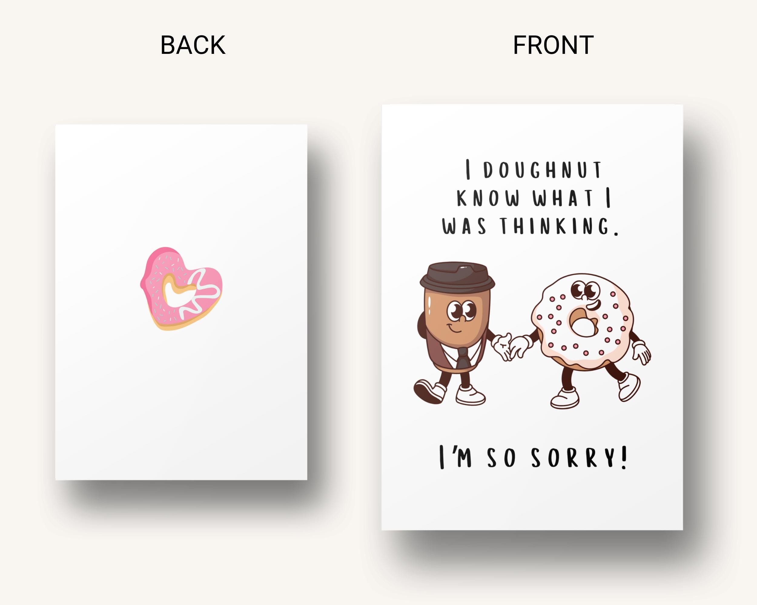 Forgive Me Card, Heartfelt Apology Greeting, Funny Romantic Sorry Note ...