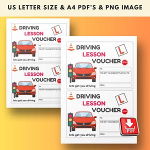 Driving Lesson Voucher - Learner Driver Gift - 17th Birthday Surprise ...