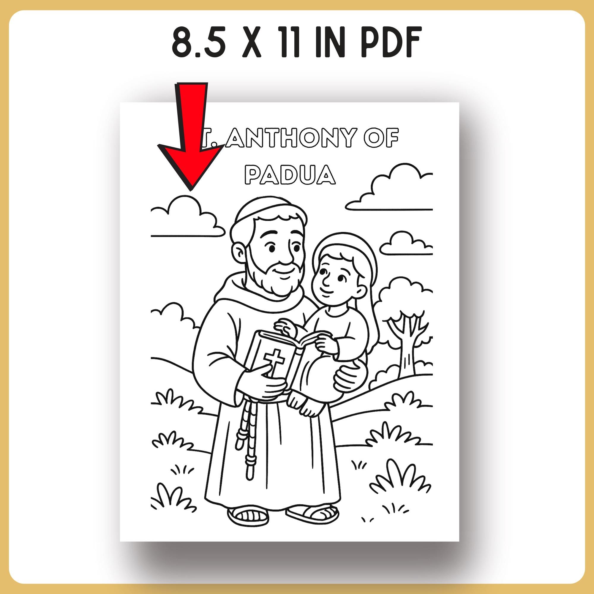 Catholic Saints Coloring Book Pages Sheets Printable Kids Activity - Etsy