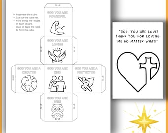 Easter Prayer Cube, Printable Kids Activities, Bible Crafts for Sunday ...