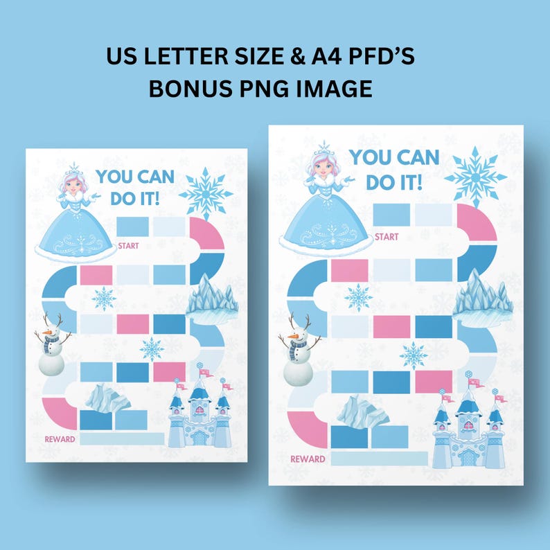 Frozen Princess Potty Training Chart, Printable Frozen Reward Chart ...