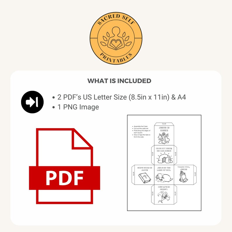 Easter Prayer Cube, Printable Kids Activities, Bible Crafts for Sunday ...