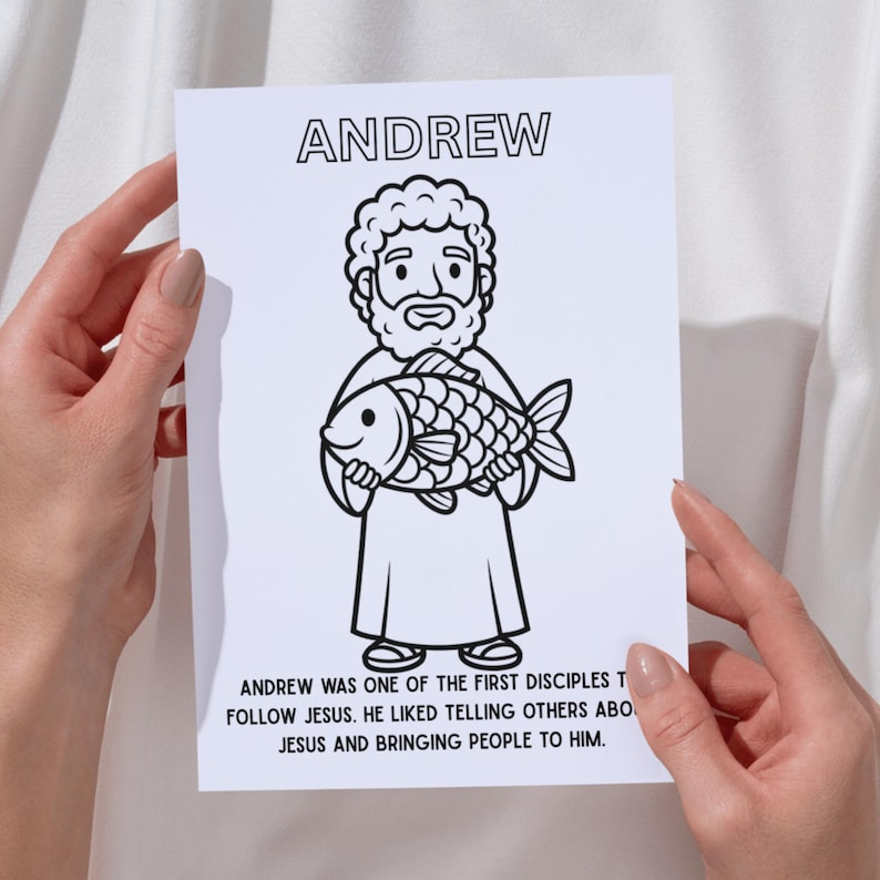 12 Disciples Coloring Page - Bible Coloring Pages for Kids, Christian ...