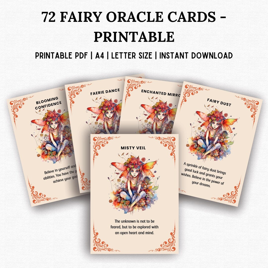 Fairy Oracle Cards - Enchanted Forest Oracle Deck - Mystical Divination ...