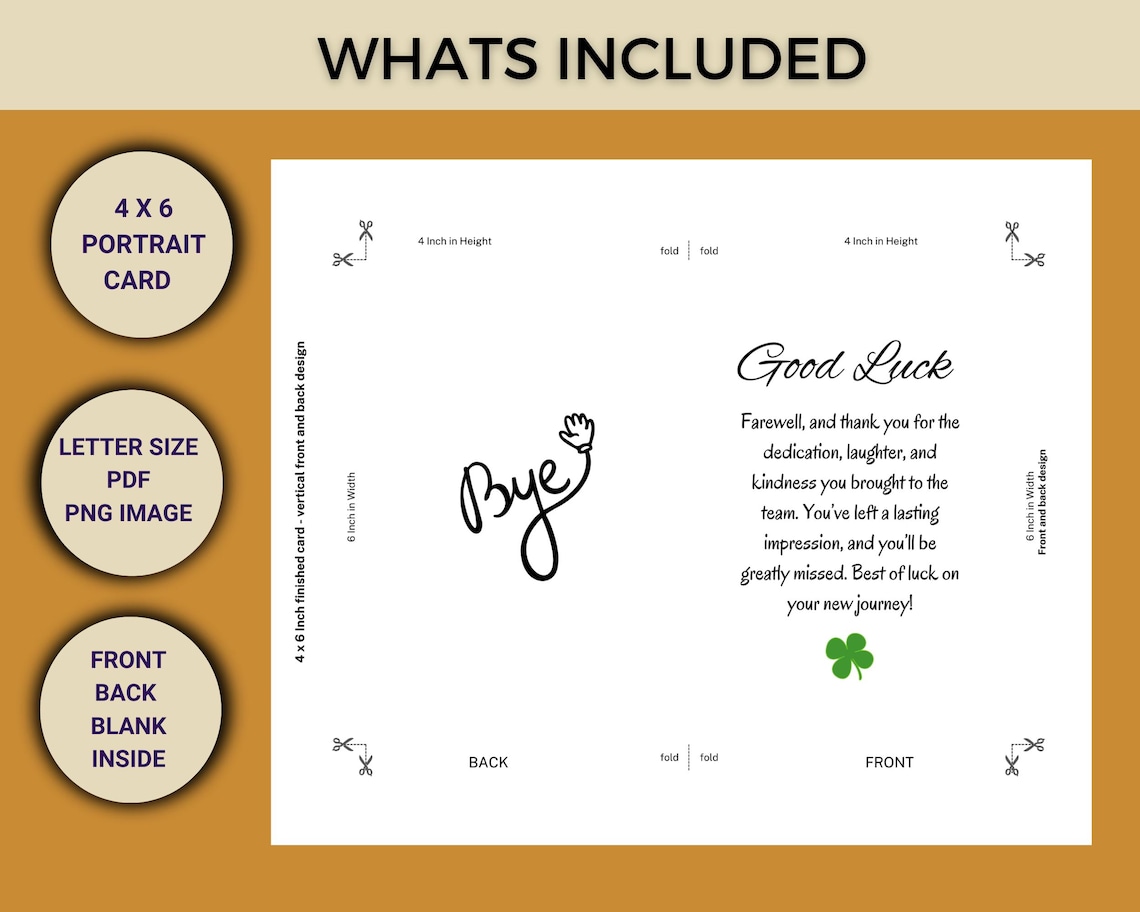 Printable Coworker Going Away Card: Farewell Message (instant Download ...