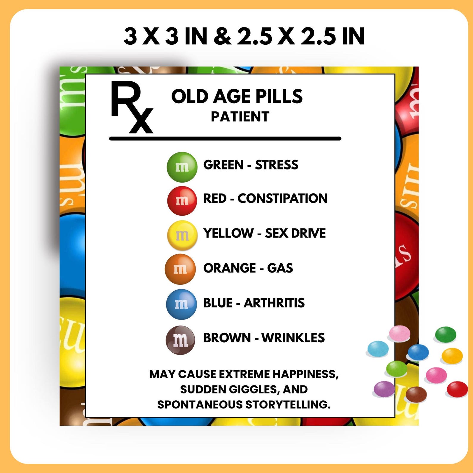 Old Age Pills Tag Printable - Over the Hill - Birthday Gift Tag ...