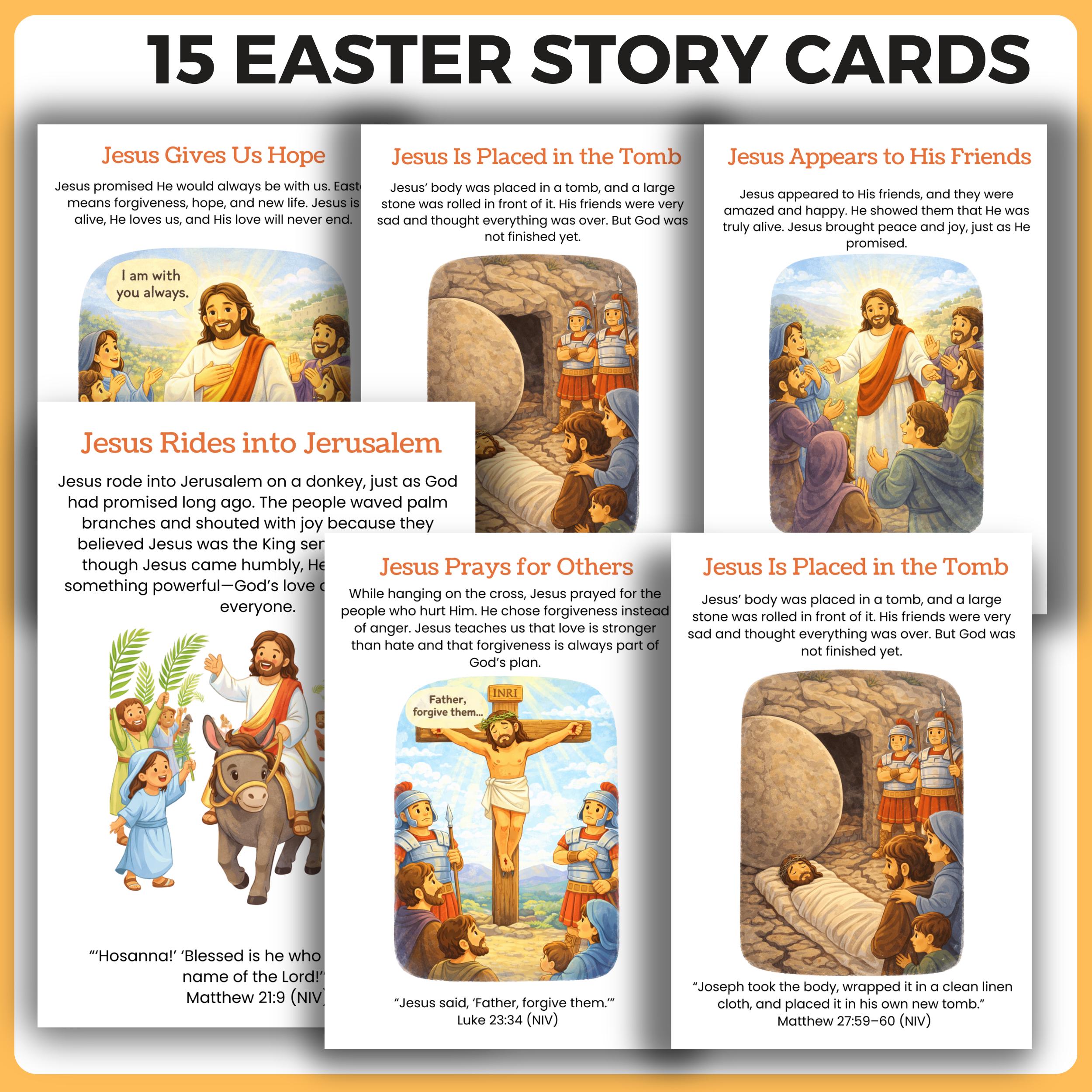 Easter Story Printables, Holy Week Countdown, Holy Week Printable, Holy ...