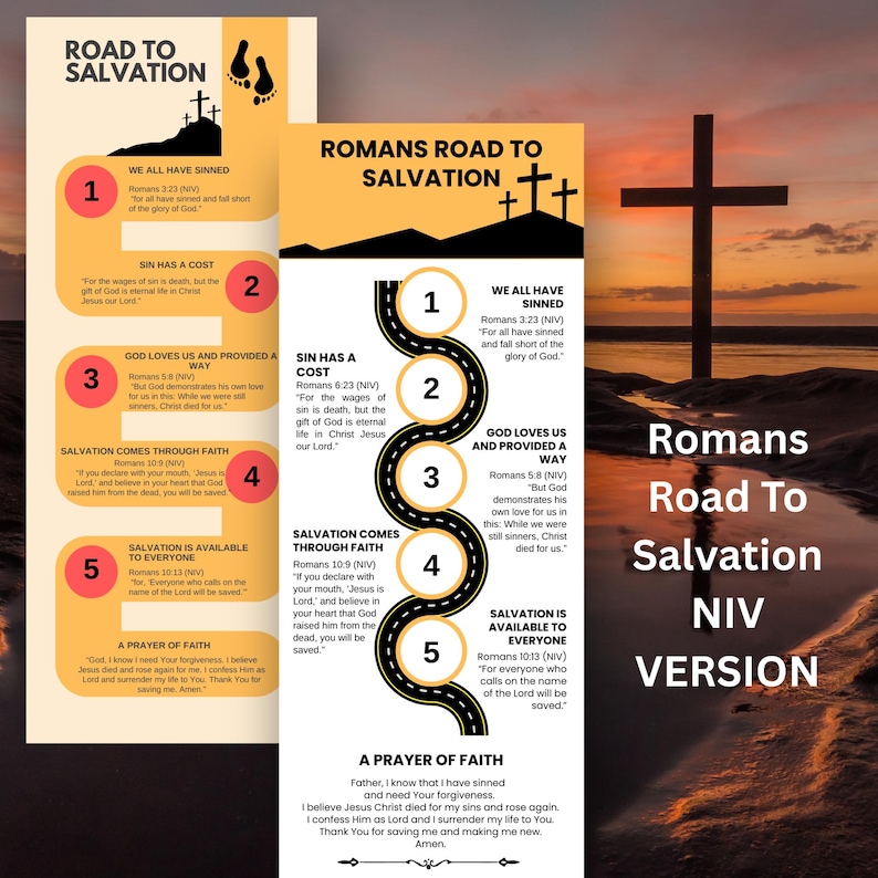 Romans Road to Salvation Printable | Download for Bible Study ...