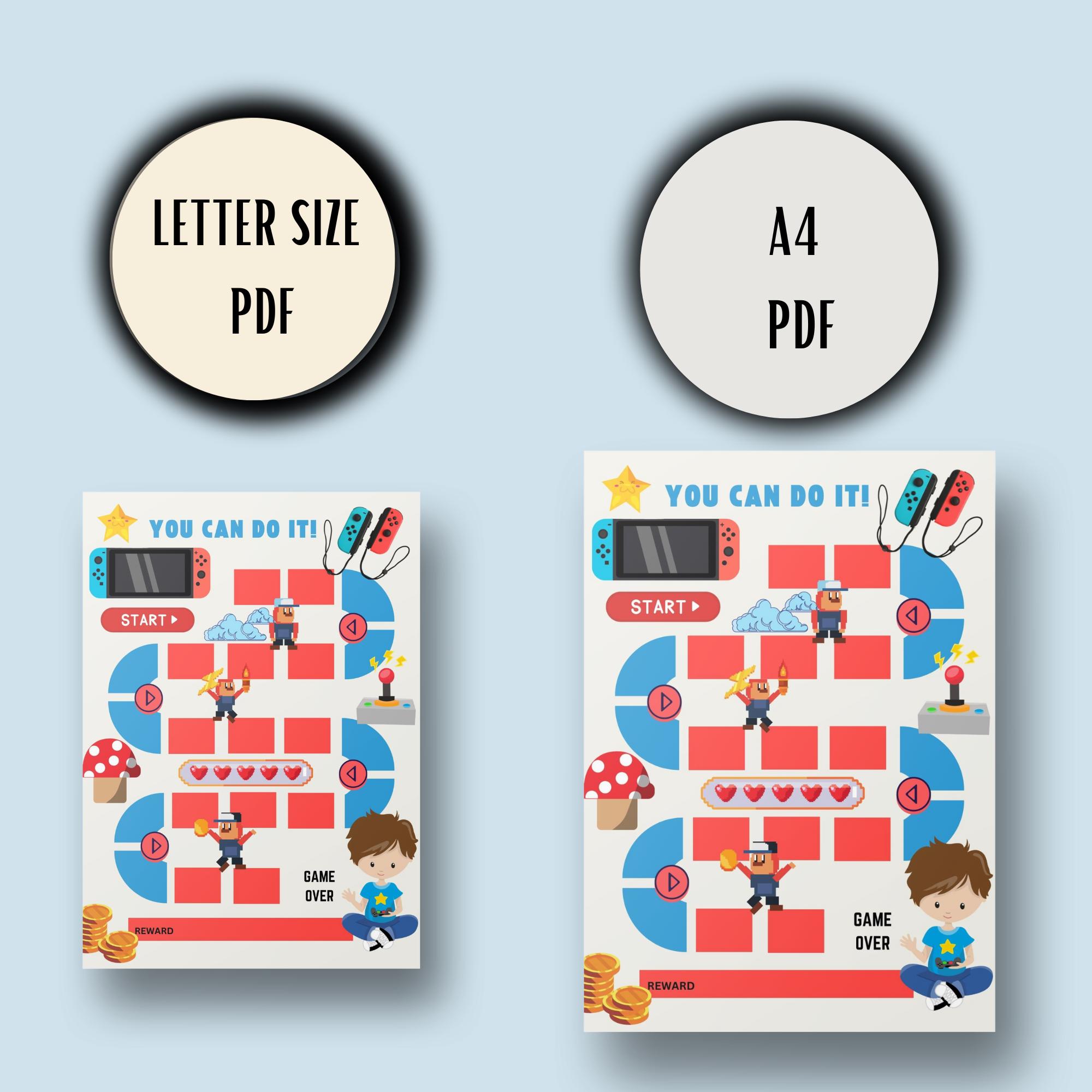 Video Gamer Reward Chart | Printable Gaming Video Game Chore Chart ...