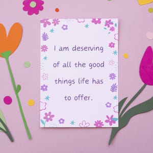 Positive Affirmation Cards for Teenage Girls - Teen Self Care ...