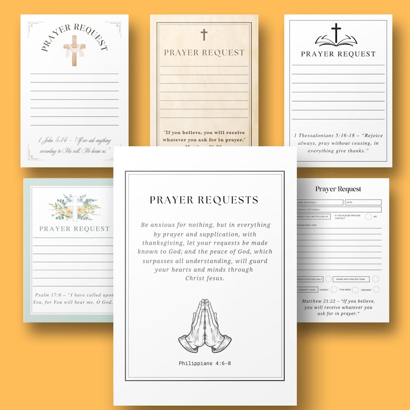 Prayer Request Cards - Etsy