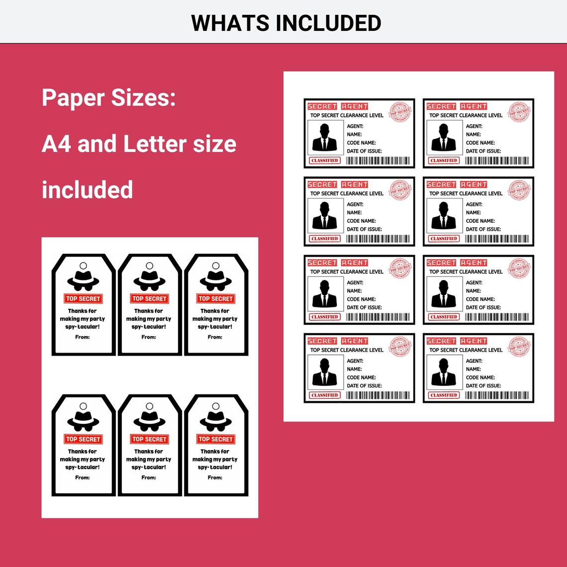 Detective Badge Printable, Editable ID Card for Kids, Fun Party ...