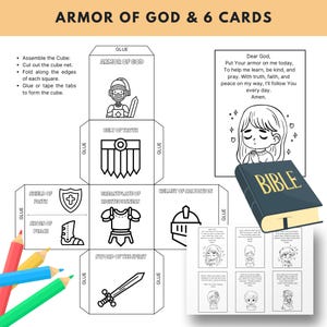 Printable Prayer Cube Bible Verse Craft for Kids - Sunday School Lesson ...