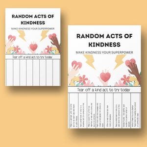 Kindness Tear off Flyer - Compliment Printable - Spread Positivity ...