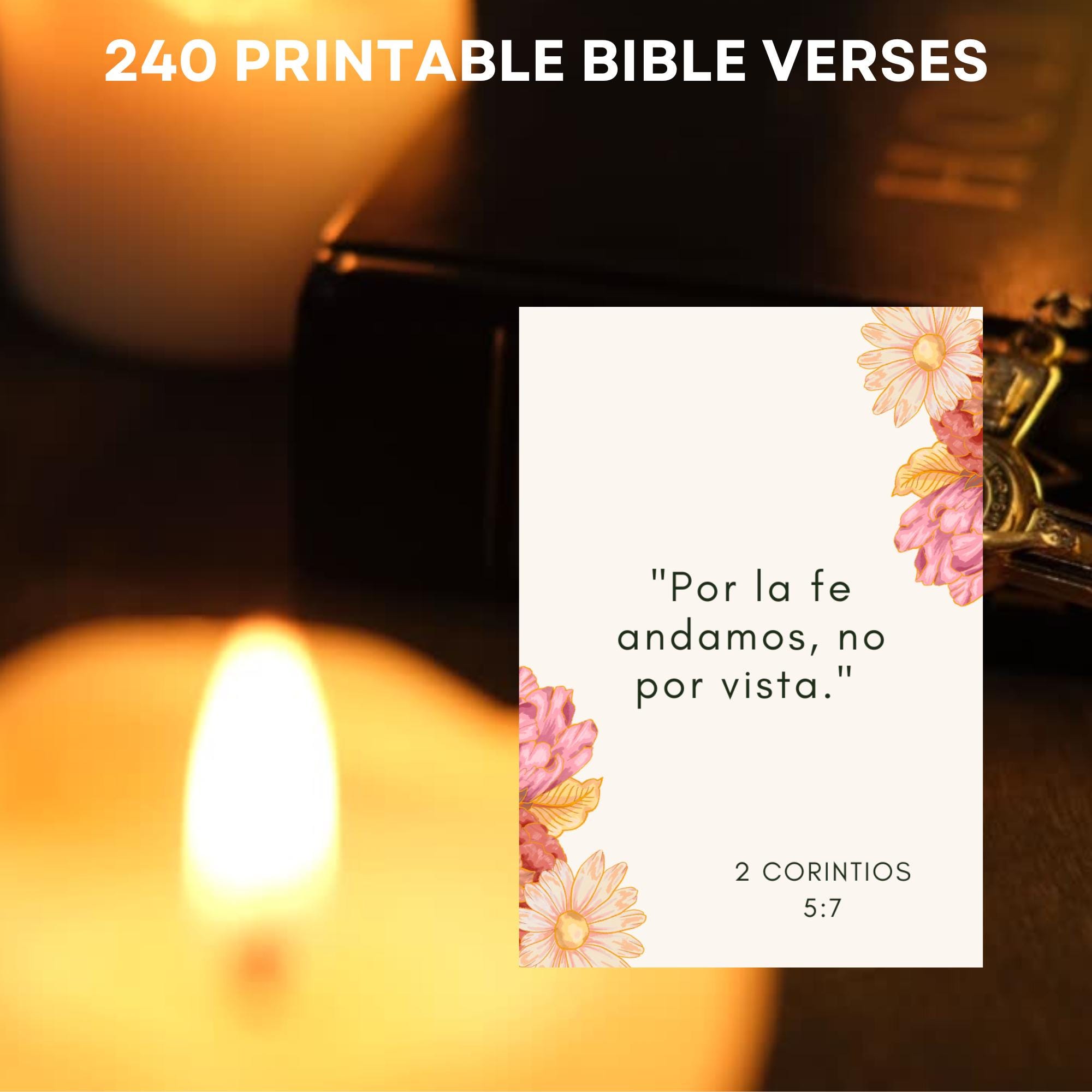 Spanish Bible Verse Cards - Versículos Bíblicos En Español - Christian ...
