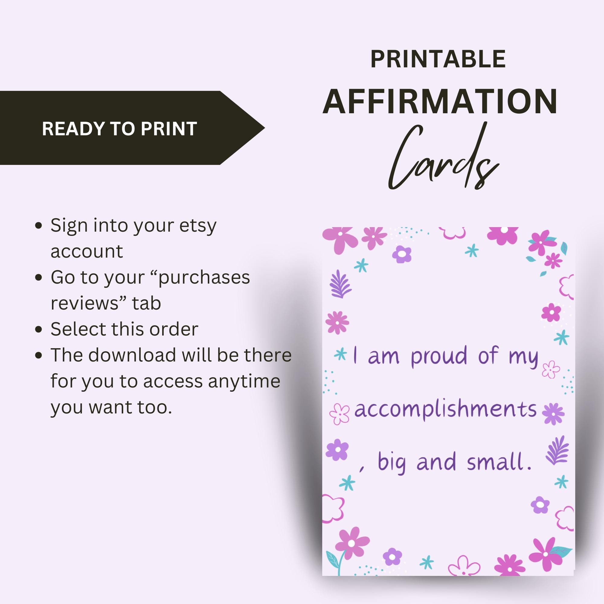 Teen Girl Affirmation Cards - Printable Positive Quotes - Self Love ...
