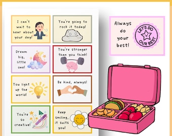 Printable Lunchbox Notes for Kids - Positive Affirmations - Back to ...