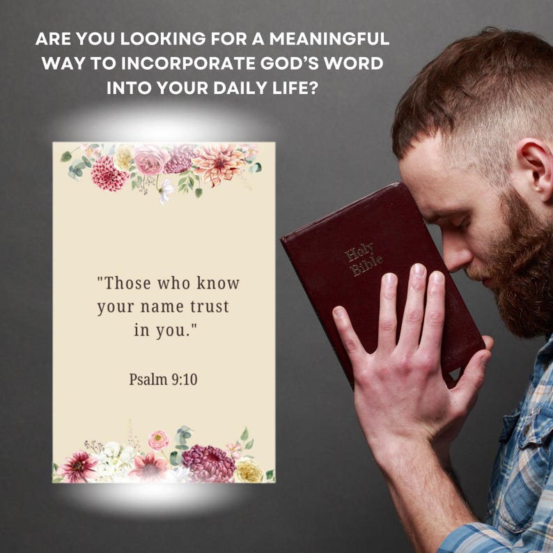 Mini Bible Verse Cards - Scripture Memory Card - Printable Christian ...