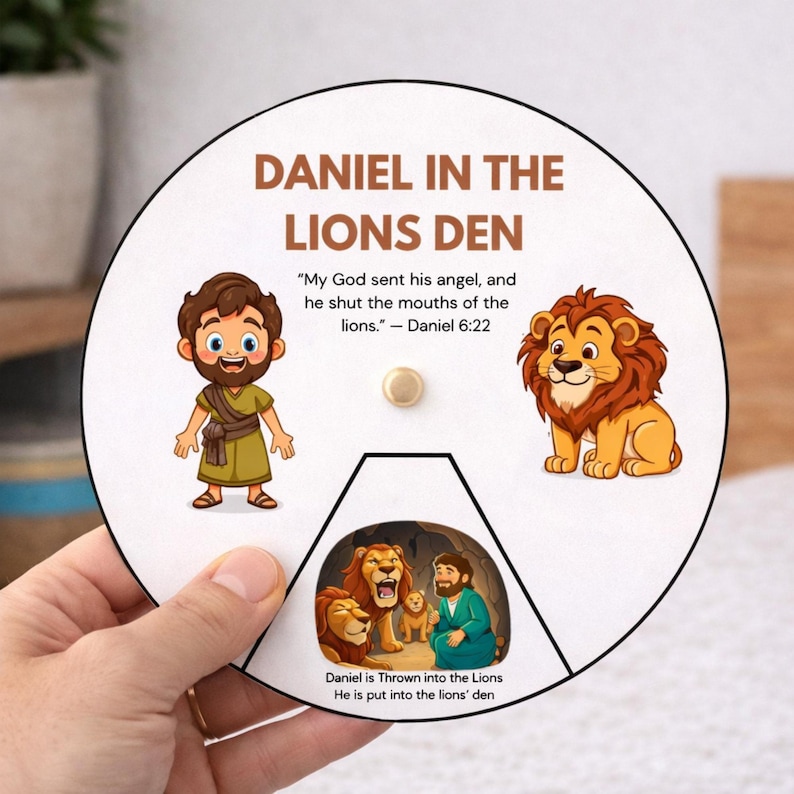 Daniel Lions Den Printable Bible Craft, Sunday School Activity ...