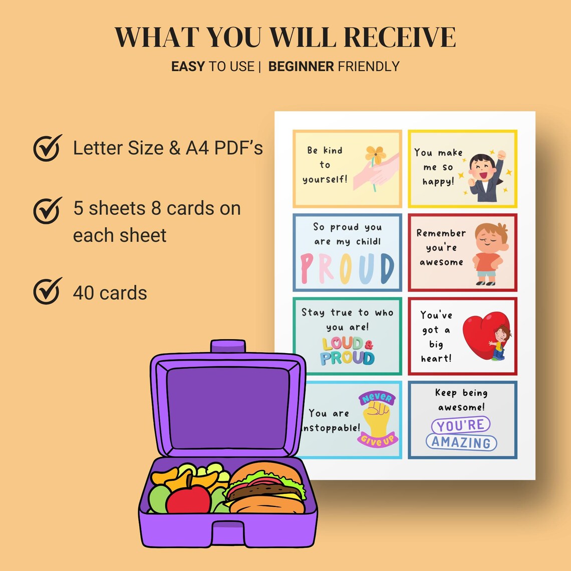 Printable Lunchbox Notes | Positive Notes | Inspiring Notes for Kids ...