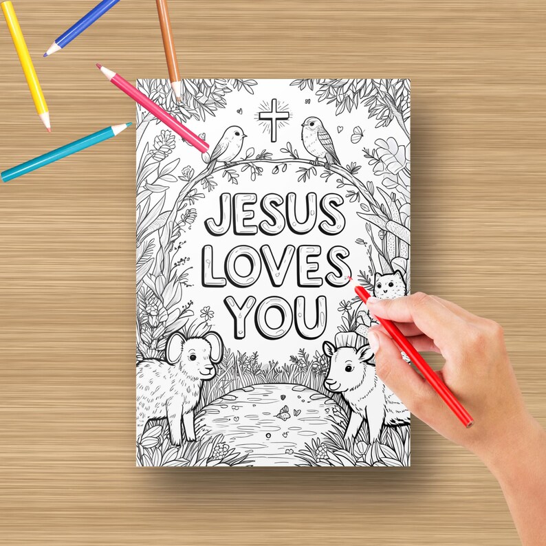 Jesus Loves You Coloring Page for Kids – Printable Sunday School ...