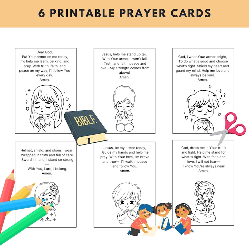 Printable Prayer Cube Bible Verse Craft for Kids - Sunday School Lesson ...