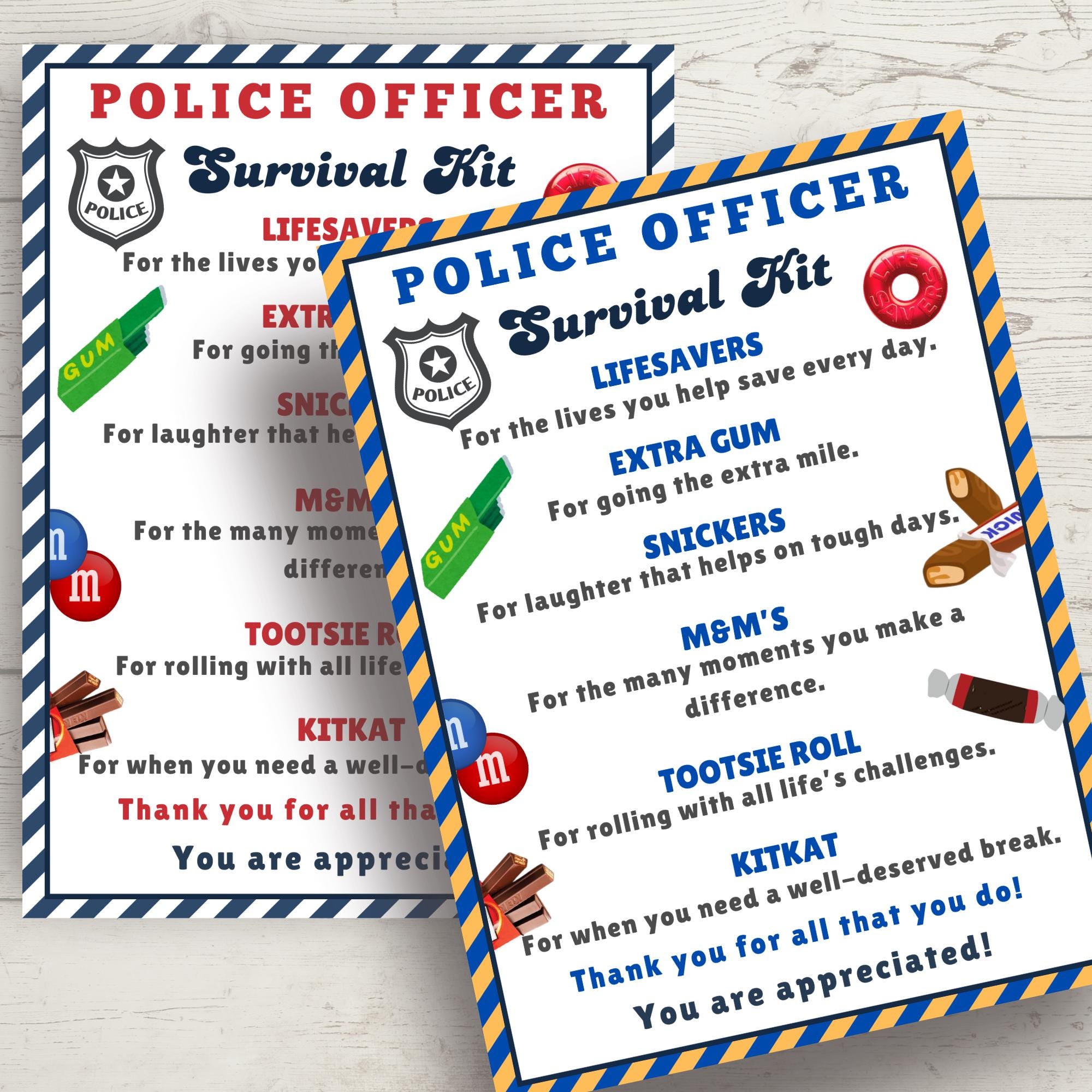Police Officer Survival Kit - Etsy