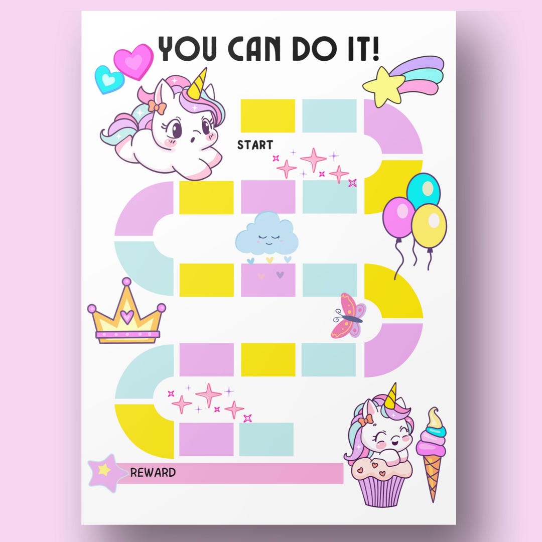 Unicorn Reward Chart | Printable Unicorn Behavior Chart | Daily Chore ...