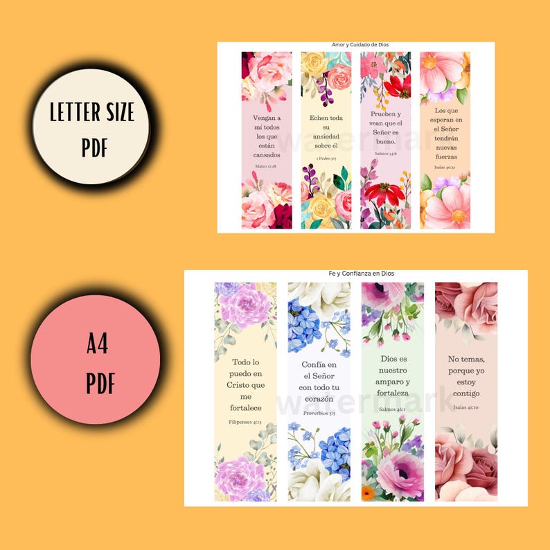 Spanish Scripture Bookmarks, Printable Bible Verse Bookmarks, Christian ...