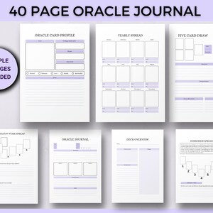 Oracle Card Canva Template, DIY Printable Tarot Cards, Drag & Drop ...