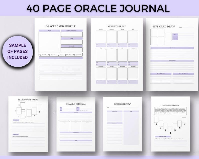 Oracle Card Canva Template, DIY Printable Tarot Cards, Drag & Drop ...