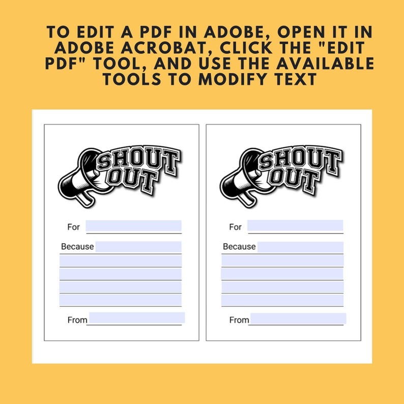 Staff Shout Out - Employee Engagement - Printable Templates - Kindness ...