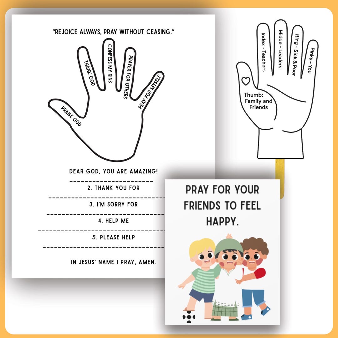 Teach Me to Pray Printable Children's Church Activity for Kids Sunday ...