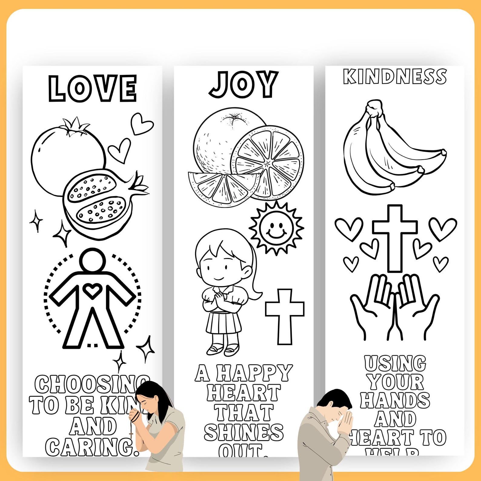 Fruit of the Spirit Bookmark, Printable Bible Verse, Christian Gift ...