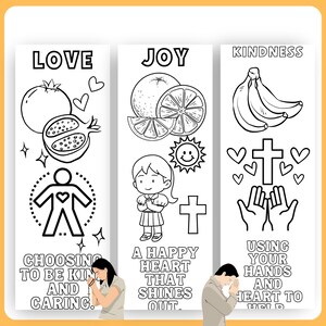 Fruit of the Spirit Bookmark, Printable Bible Verse, Christian Gift ...