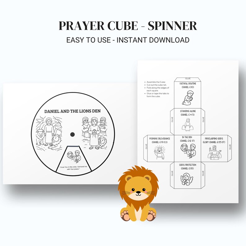 Daniel in the Lion's Den - Bible Story Activity - Sunday School Craft ...