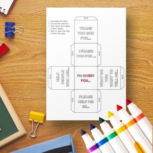Printable Prayer Cube for Kids Bible Activity Craft Sunday School DIY ...