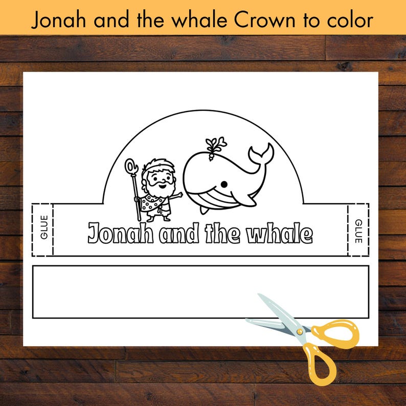 Jonah and the Whale Craft for Christian Kids, Homeschooling, Sunday ...