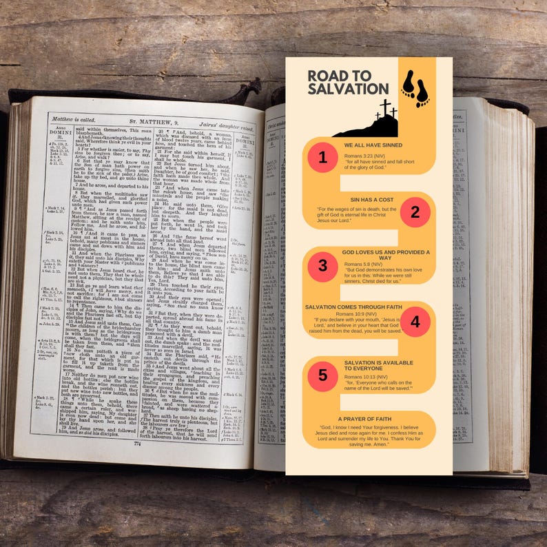 Romans Road to Salvation Printable | Download for Bible Study ...