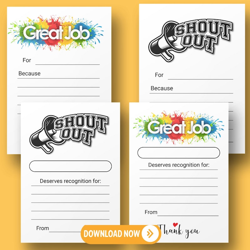 Shout Out Cards - Etsy