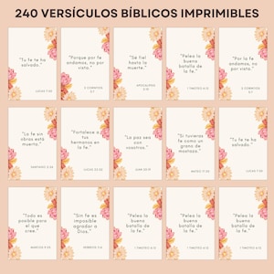 Spanish Bible Verse Cards, Printable Spanish Scripture, Verso De La ...