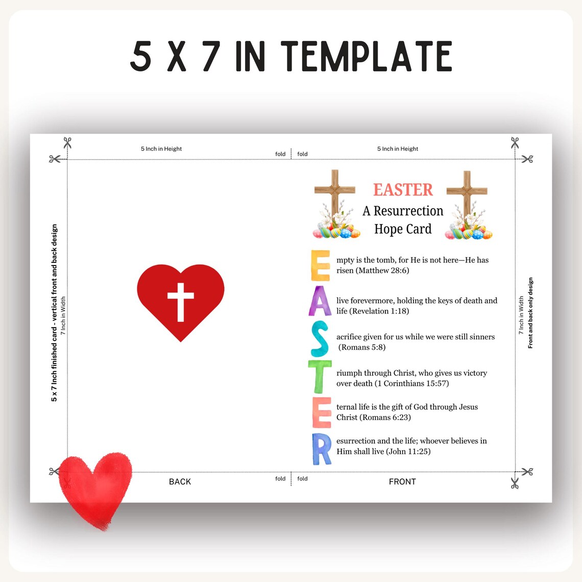Christian Easter Card Printable, Digital Easter Card, Resurrection ...