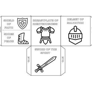 Printable Prayer Cube Bible Coloring Page Printable Sunday School ...