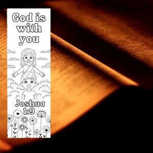 Bible Verse Coloring Bookmark Set, Printable Christian Faith Bible ...