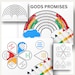 God's Promises Flower & Rainbow Craft Kit: Kids Bible Study (printable ...