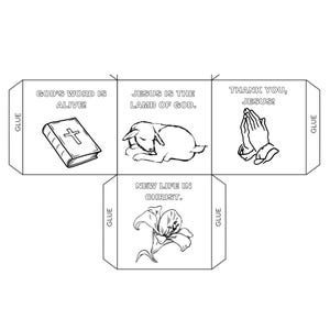 Easter Prayer Cube, Printable Kids Activities, Bible Crafts for Sunday ...