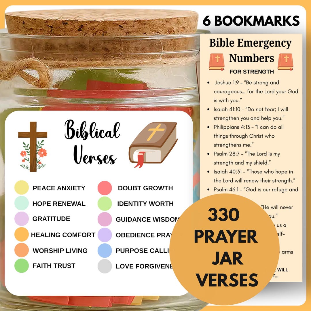 DIY Bible Verse Jar Printable, Color Coded Scripture Jar Printable Read ...