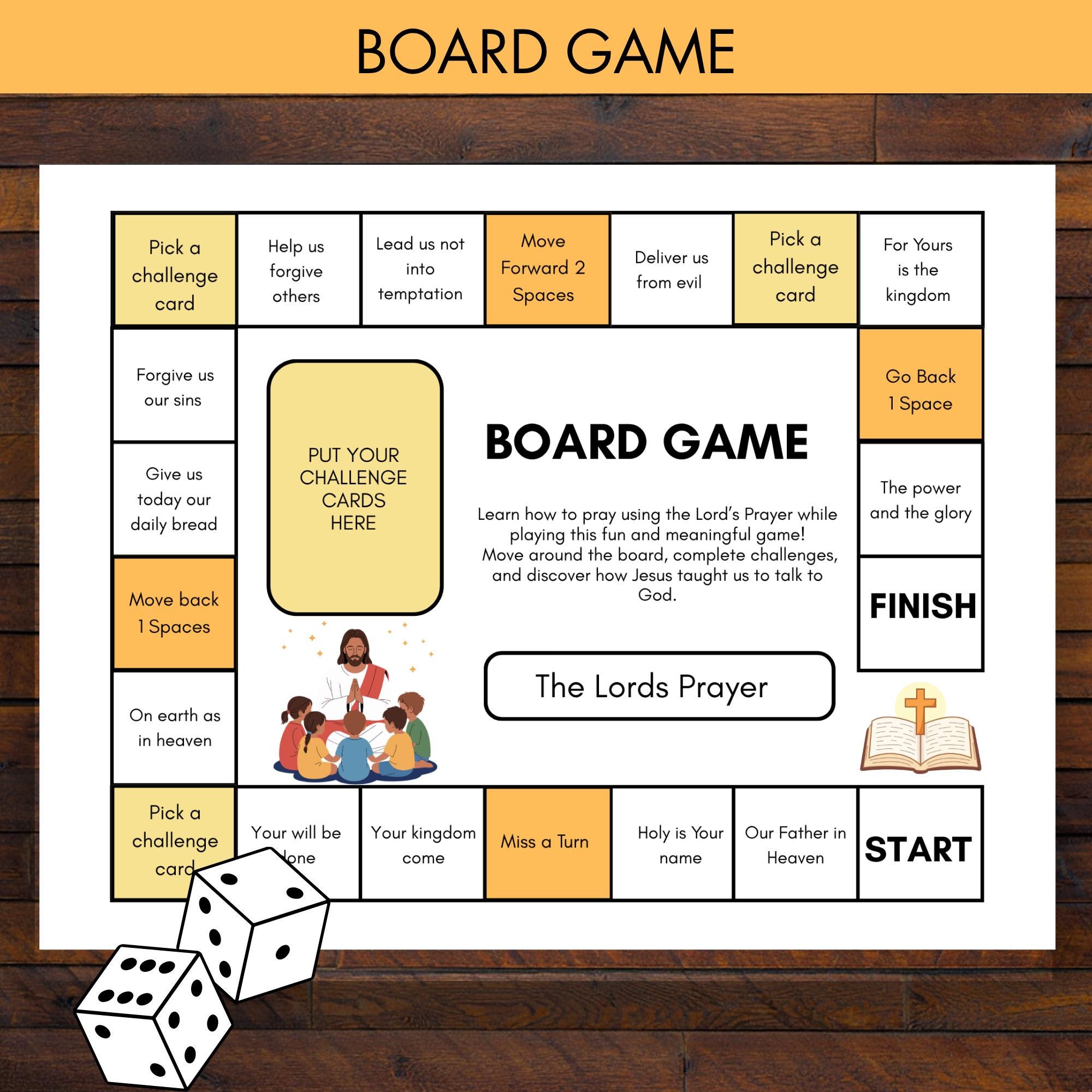 The Lords Prayer Activity, Printable Bible Verse Sunday School Activity ...